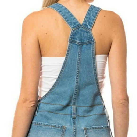 Love Tree | Shorts | Host Pick Tree Denim Light Blue Overalls | Poshmark